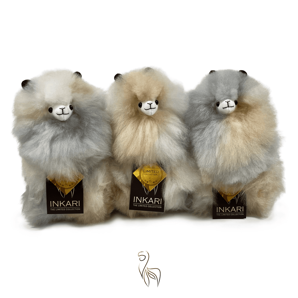 Inkari Alpaca Stuffed Animals - Limited Edition Pearlshell