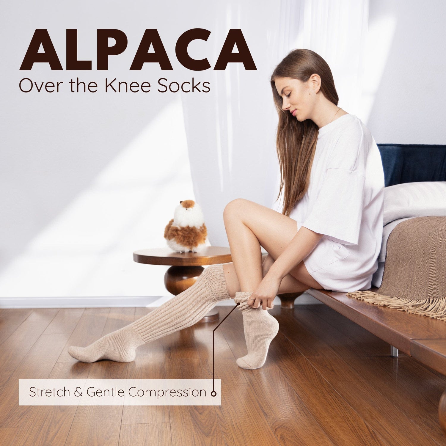 INKARI - Alpaca Socks - Over-the-knee - Alpaca Wool - Comfort & Support