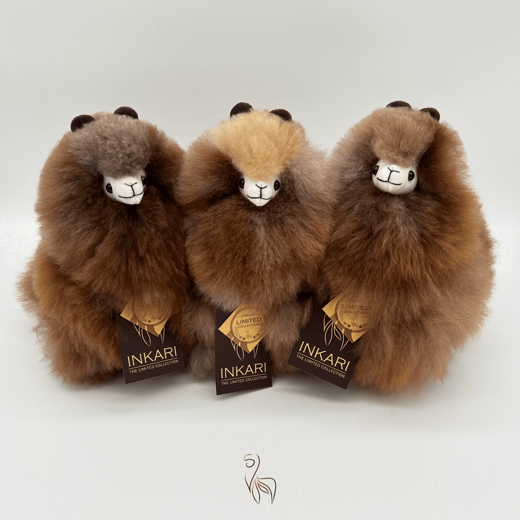 Inkari Alpaca Stuffed Animals - Limited Edition Pecan