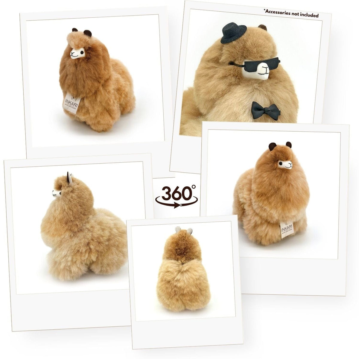 Inkari Alpaca Stuffed Animals - Naturals Sandstone