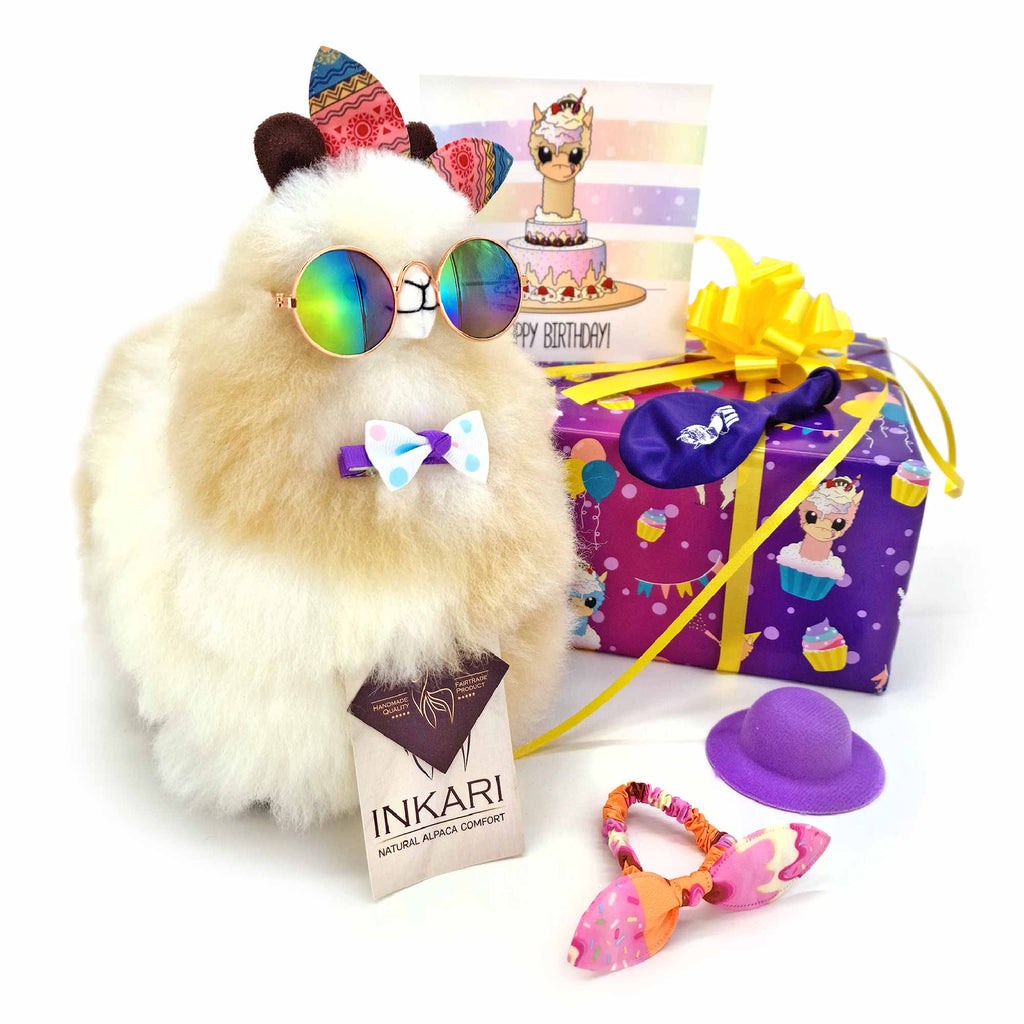 Official Box of Fluff - Birthday - Alpaca Stuffed Animal Gift Set!