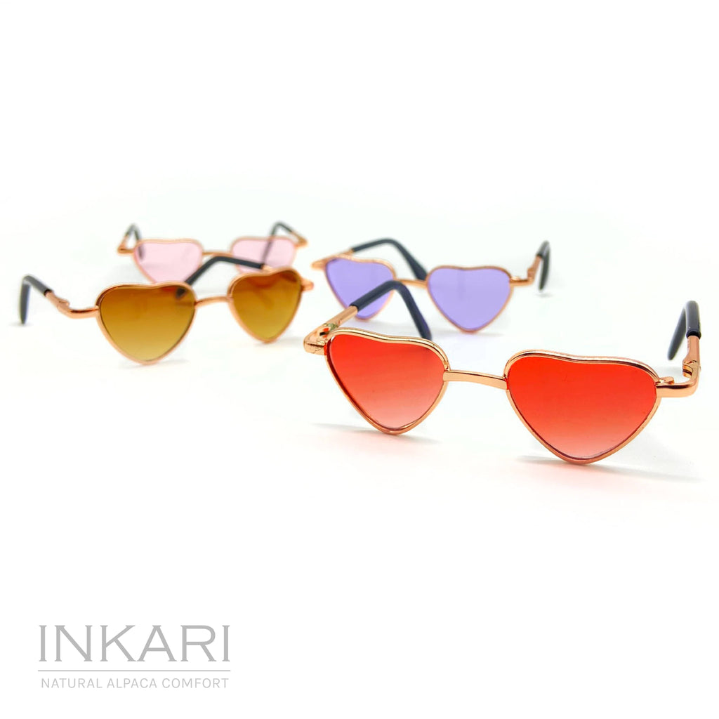 Inkari Alpaca Accessories - Colorful glasses for funny alpacas!